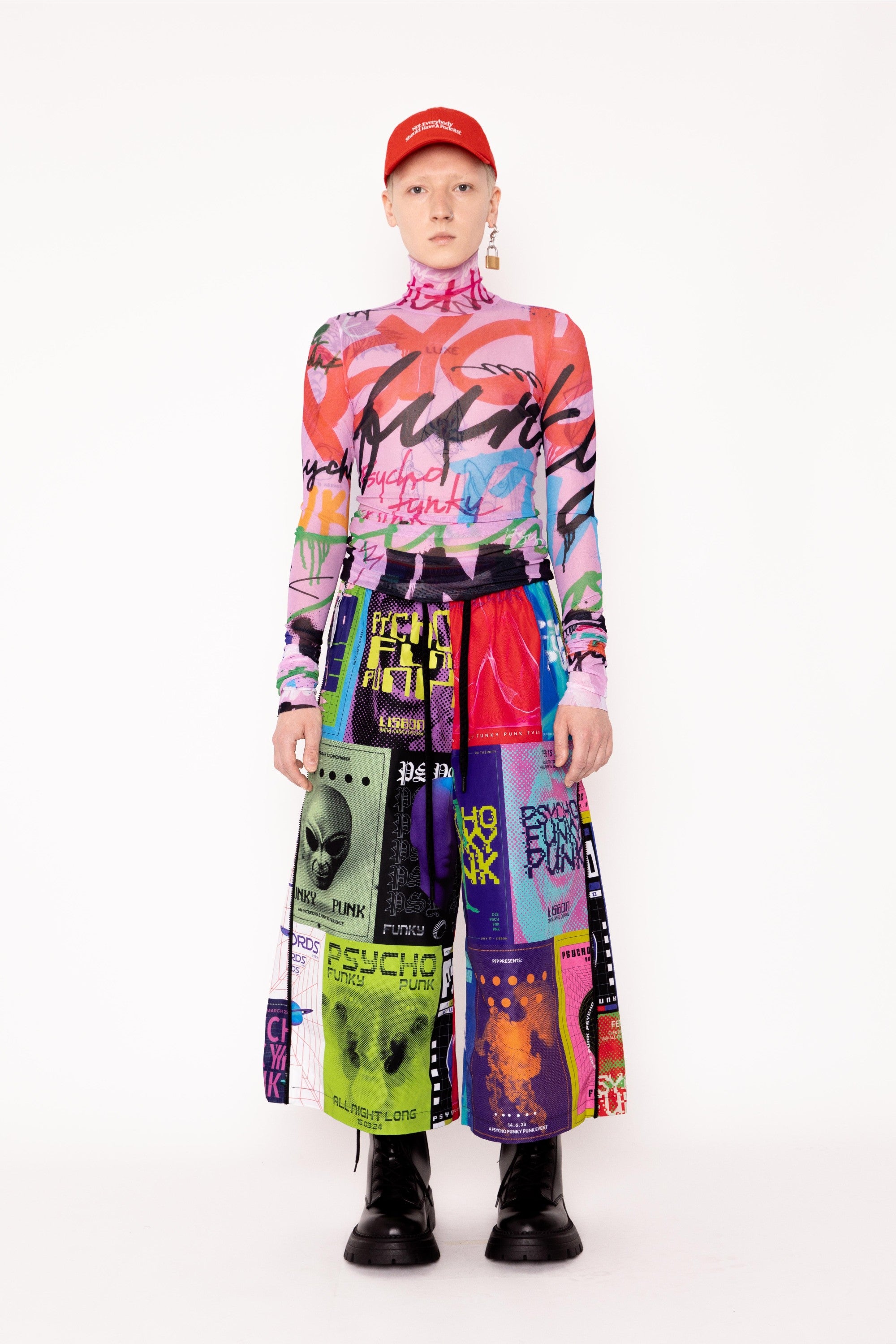 WIDE-LEG PANTS // WALKING POSTER – PSYCHO FUNKY PUNK